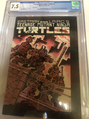 Teenage Mutant Ninja Turtles #1 CGC 7.5 Third Printing White Pages FRSH ...