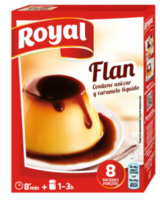 1 PACKET - TRADITIONAL SPANISH FLAN WITH LIQUID CARAMEL 186 GR X 8 ...