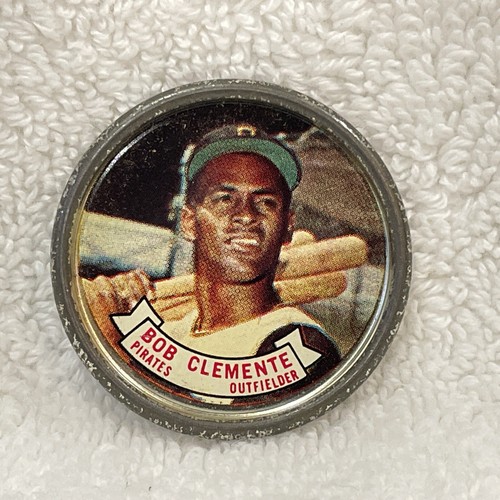 VINTAGE Roberto Clemente 1964 Topps Coin #55, Pittsburgh Pirates, NICE ...
