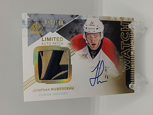 2013-14 Jonathan Huberdeau SP Authentic Future Watch Rookie Auto Patch ...