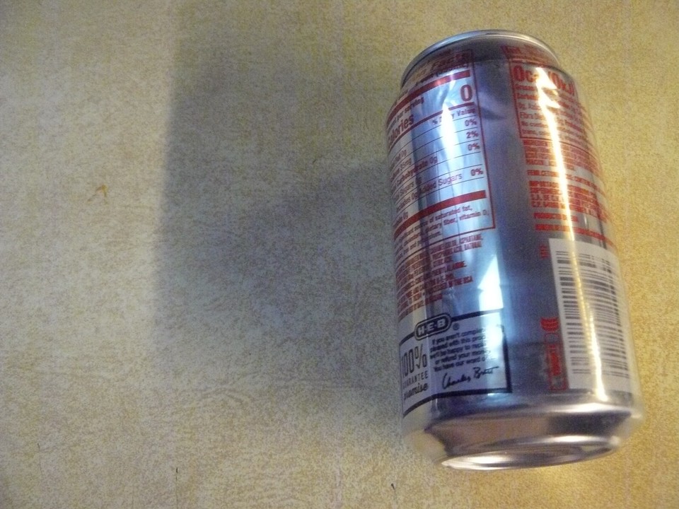 Silver/Red Diet Original HEB COLA Can Pull-Tab TOP OPEN 12 OZ empty ...