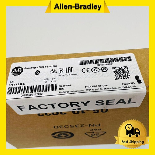 New Factory Sealed AB 1756-L81ES SER B GuardLogix 5580 Controller | eBay