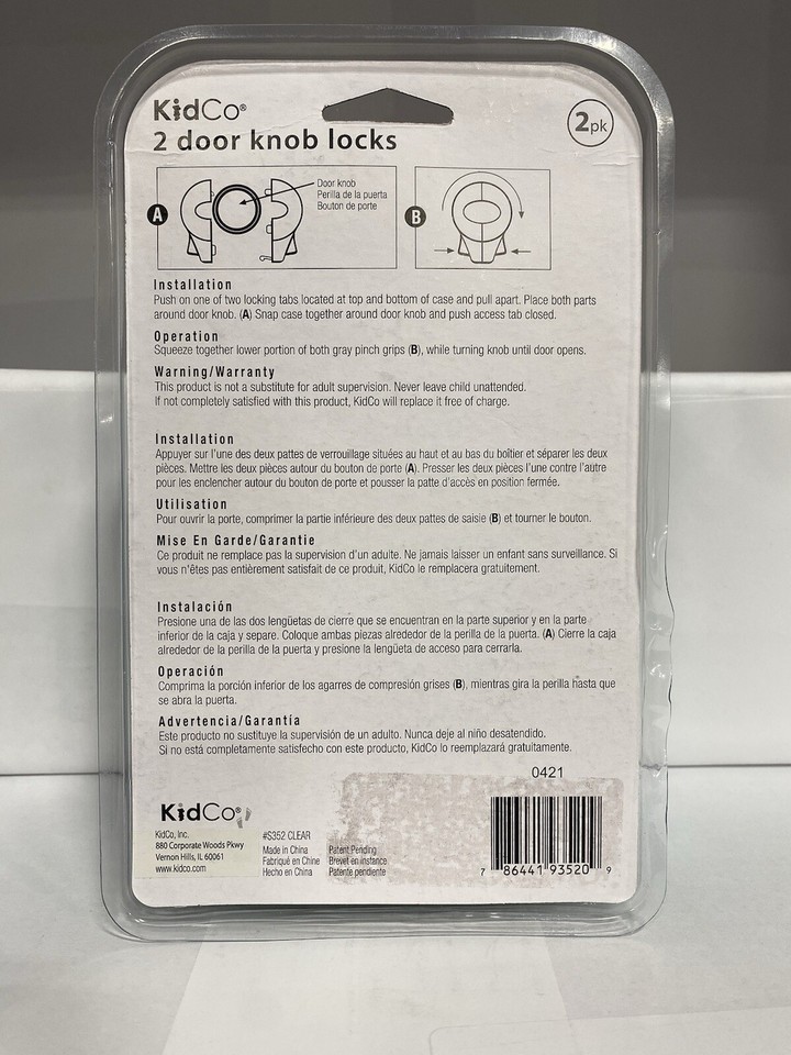 KidCo Door Knob Child Proof Cover Safety Locks for Toddler Kid-Proof 2 ...