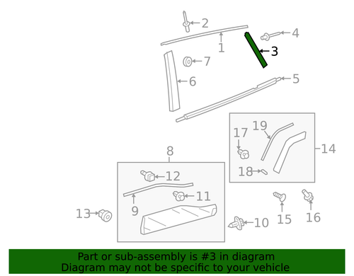Toyota OEM 2019-2021 RAV4 Rear Molding 757650R010 New in package | eBay