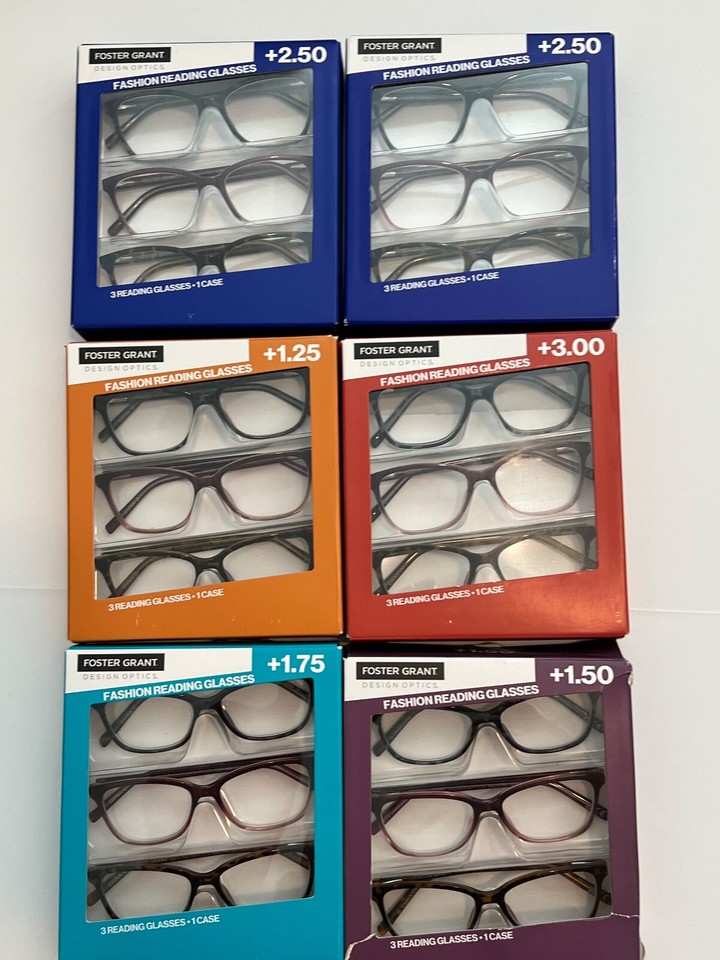 Design Optics by Foster Grant Fashion Reading Glasses 3PK. NEW ...