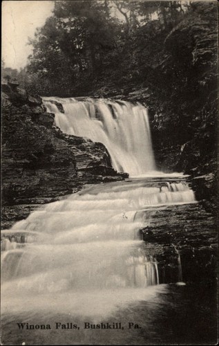 Winona Falls Bushkill Pennsylvania ~ dated 1908 vintage postcard | eBay