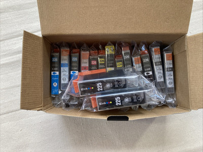 15 EZ Ink Cartridges in Open Box: 3 Cyan, 2 Magenta 3 Yellow, 5 C-226 ...