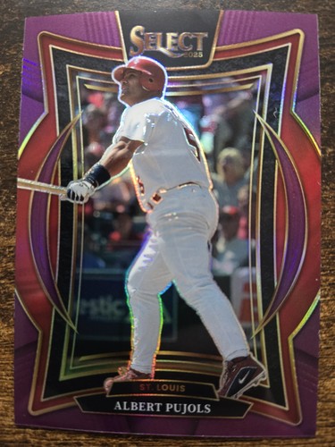 2025 Panini Select Albert Pujols Concourse Level Purple Prizm /75 #86 ...
