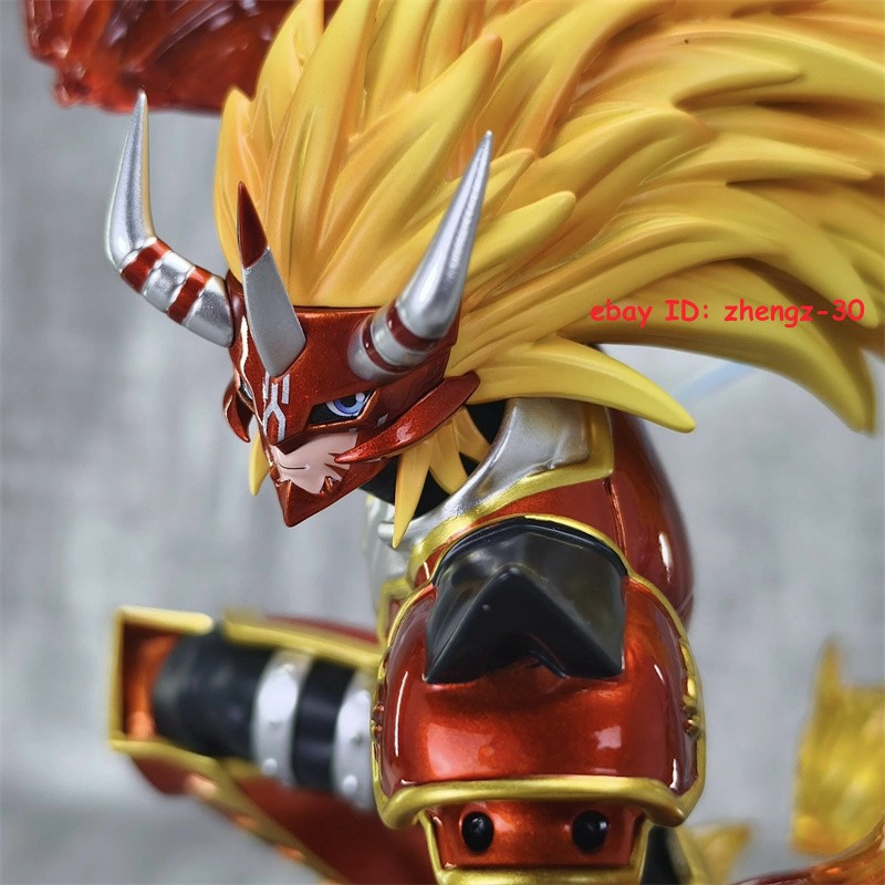 Digimon Wolfmon Figurine Agnimon Figure GK Statue Anime Model ...