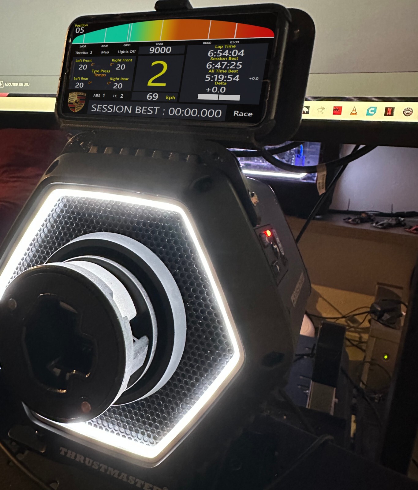 THRUSTMASTER dash support t150 t300 t248 t818 t128 phone mount stand ...