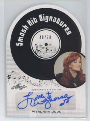 Wynonna Judd 2011 Leaf Smash Hits Signatures Autograph #SH-WJ1 Auto 40/ ...