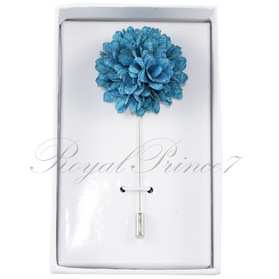 New in Box Mens Suit brooch chest buckle brooch Pin Floral flower lapel ...