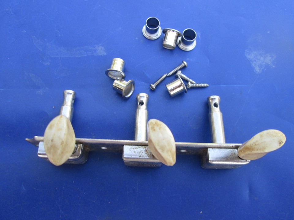 1 Vintage '60s Kluson DOUBLE LINE Guitar TREBLE SIDE ONLY TUNER Strip ...