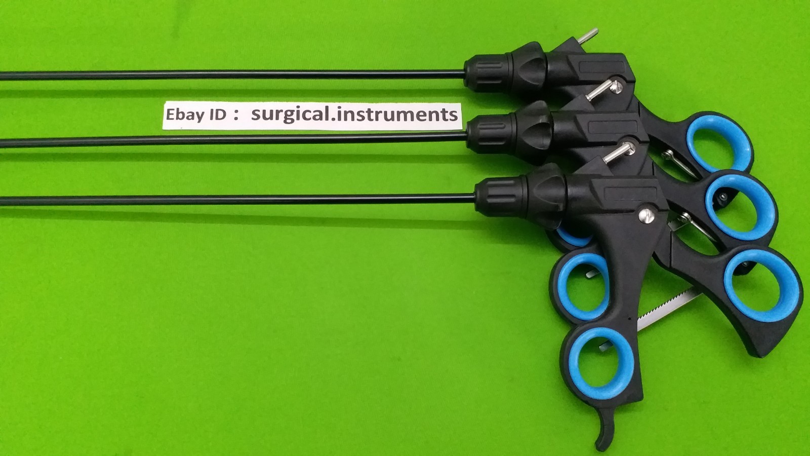 3pc Laparoscopic Curved Scissor/Tenaculum/Oviduct 5mmx330mm Reusable ...