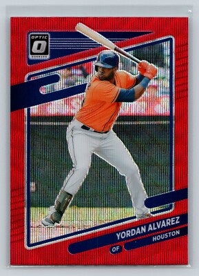 2021 Panini Donruss Optic #177 Yordan Alvarez Red Wave Prizm | eBay