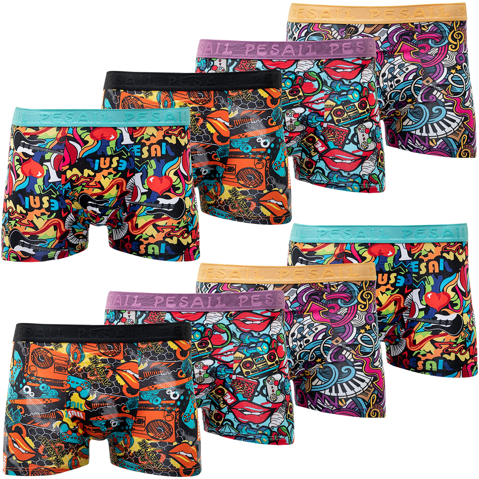 10er - 3er Pack Boxershorts Baumwolle Boxer Unterwäsche Unterhose ...