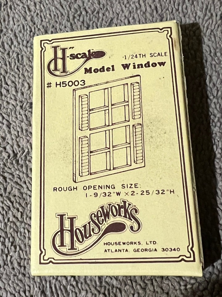 HOUSEWORKS DOLLHOUSE MINIATURE 1/2" SCALE (1:24) MODEL WINDOW #H5003 | eBay