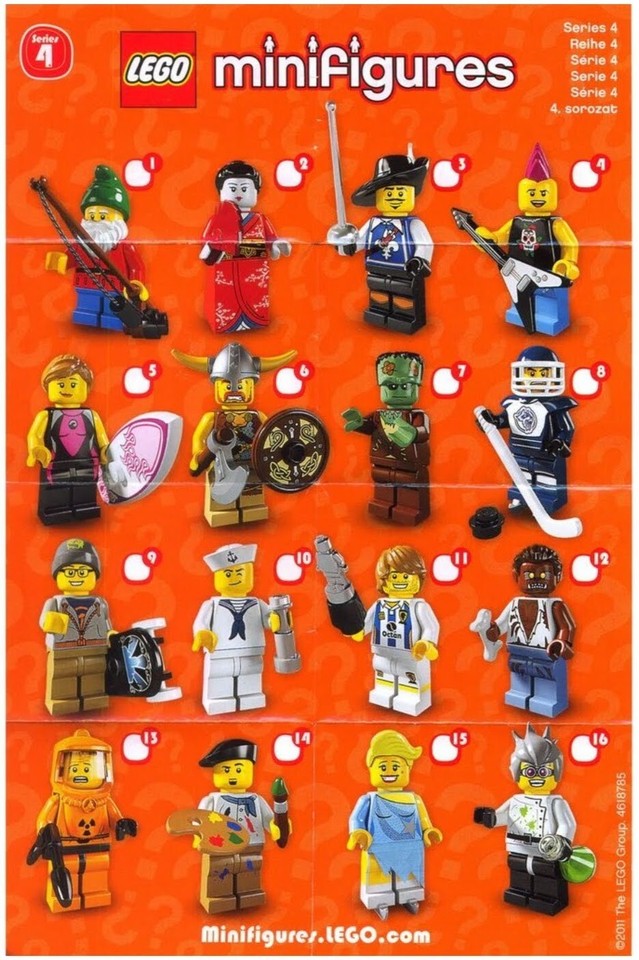 Lego Collectible Minifigure Checklist Leaflets Inserts - Choose the ...