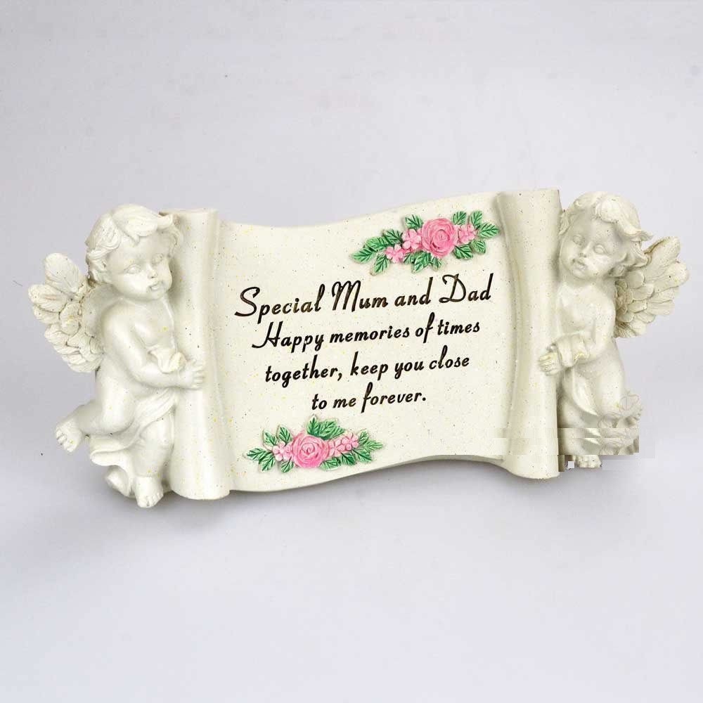 Graveside Memorial Scroll Plaque Ornament Grave Tribute Decoration ...