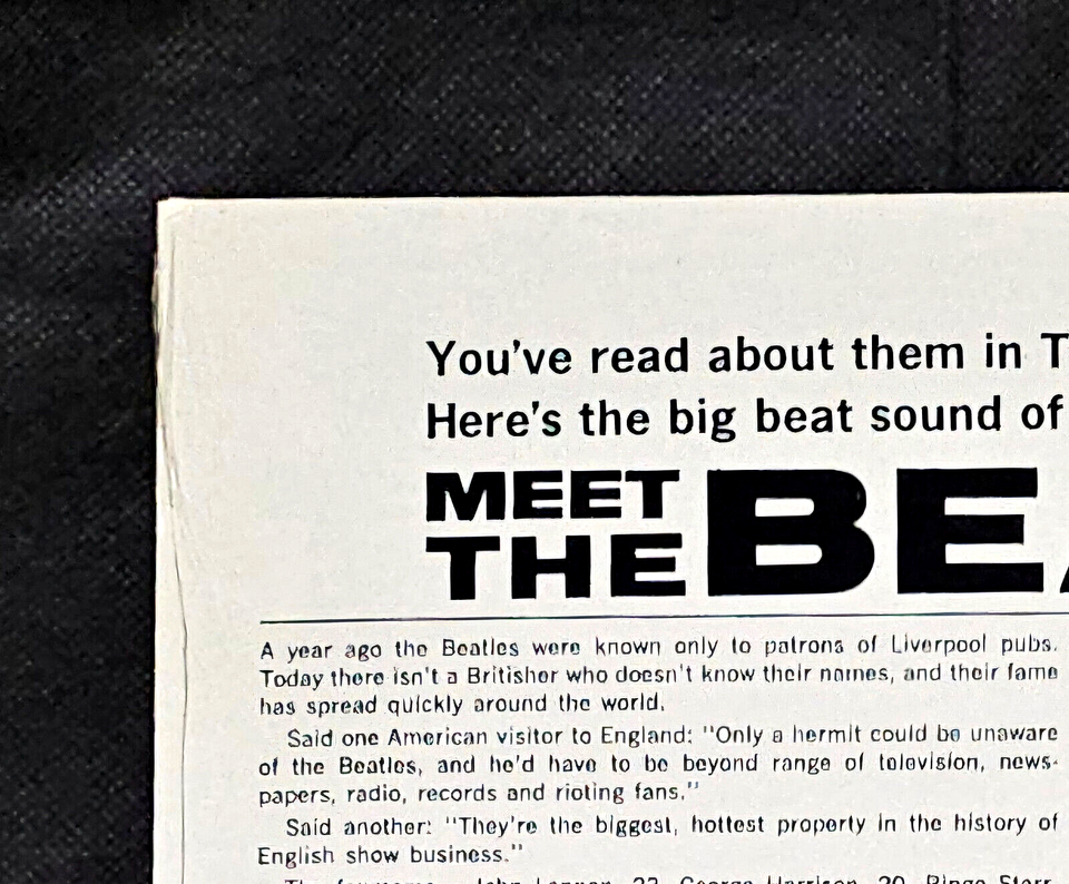 MINT PRISTINE BEATLES FACTORY SEALED 'MEET THE BEATLES' 1975 CAPITOL RECORDS | eBay