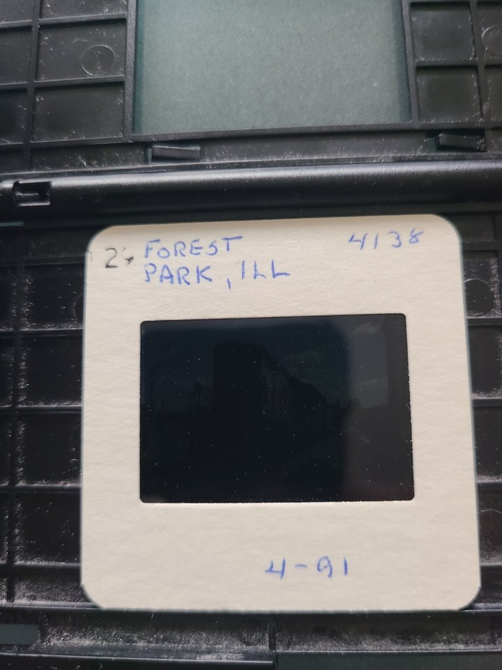 Orig. Slide Chicago & Northwestern CNW 4138 Ex-CRIP EMD GP7R Forest Park IL 4-91 | eBay