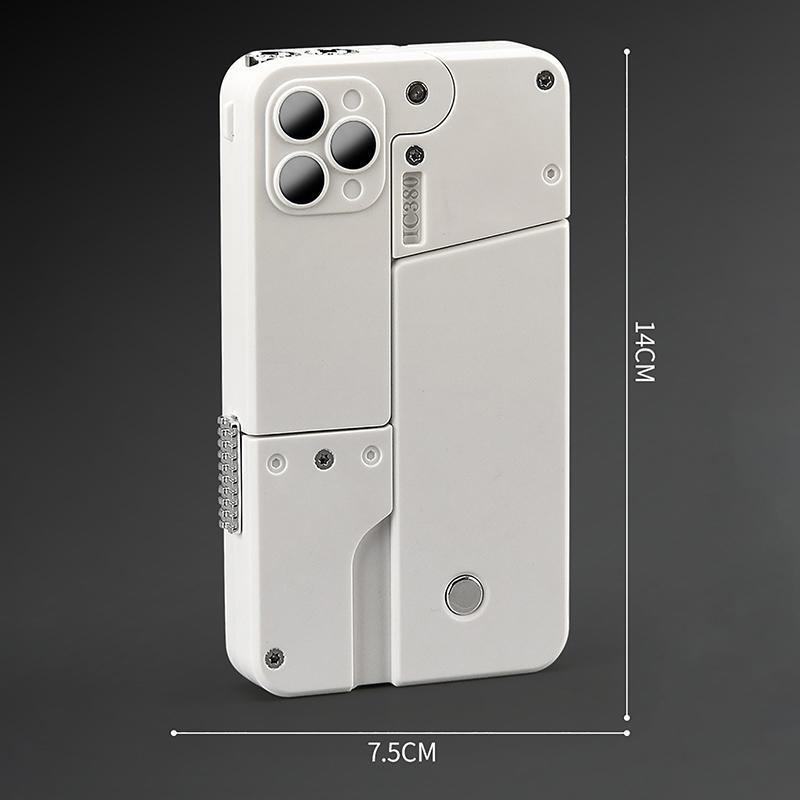 Folding Mobile Phone Pistol with Bullet Folding Toy Gun iPhone Shape ...