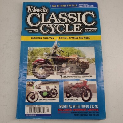 Walnecks Classic Cycle Trader Magazine September 2005 Motorcycle ...