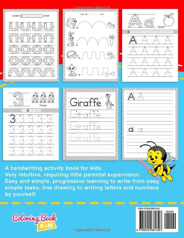 ABC Letter Tracing Practice Workbook for Kids Learning to Write ...