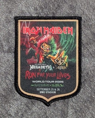 LAFC PATCH BMO STADIUM IRON MAIDEN MEGADETH ANTHRAX TOUR 2026 LOS ...