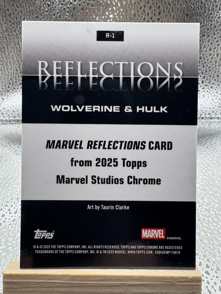 2025 Topps Chrome Marvel Studios Wolverine & Hulk Reflections #R-1 CASE ...