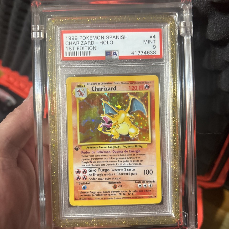 PSA 9 Pokemon 1999 Spanish Base Set 1st Edition Charizard Holo #4 | eBay