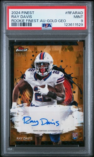 2024 Topps Finest - Ray Davis /50 - Gold Geometric Rookie Autograph (RC ...