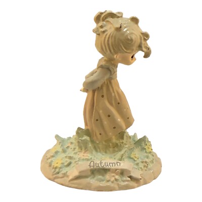 Winter, Autum, Fall, and Spring Precious Moments Figures With glass ...