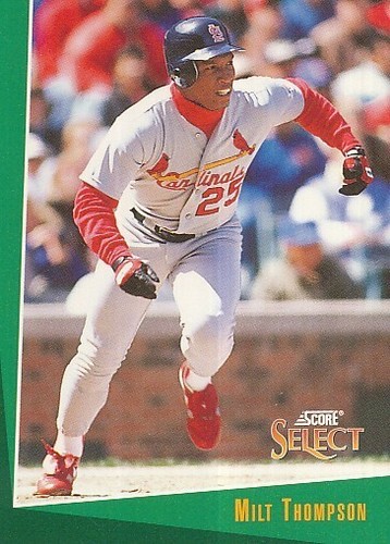 #223 ST. LOUIS CARDINALS # MILT THOMPSON # BASEBALL CARD SCORE SELECT ...