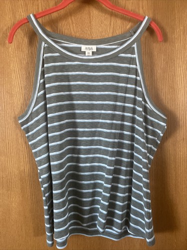 EUC ana Women’s Size XXL Green Striped Tank Top | eBay