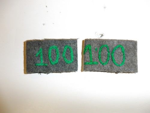 E1373p German Army WW2 5th Mountain Gebirgsjager 100th Slip on pair ...