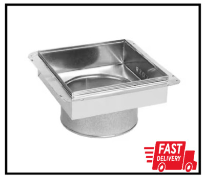 10 In. X 10 In. To 8 In. Ceiling Register Box | In Hvac Steel Vent Duct ...