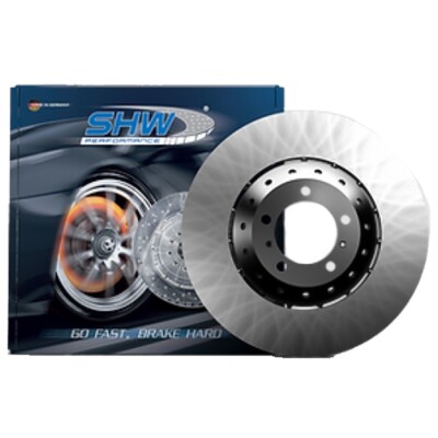 SHW Performance Pair Set of 2 Front 390mm Disc Brake Rotors For Porsche ...