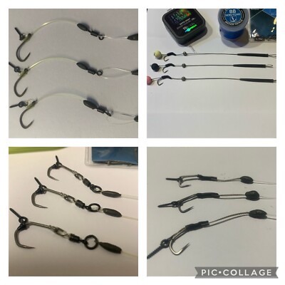 Carp Fishing Rigs Multi Pack - S Hinge / Ronnie / Pop-up & Multi Combi ...