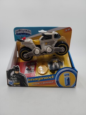 Imaginext Batman & Batcycle Motorcycle DC Comics DC Super Friends Set ...