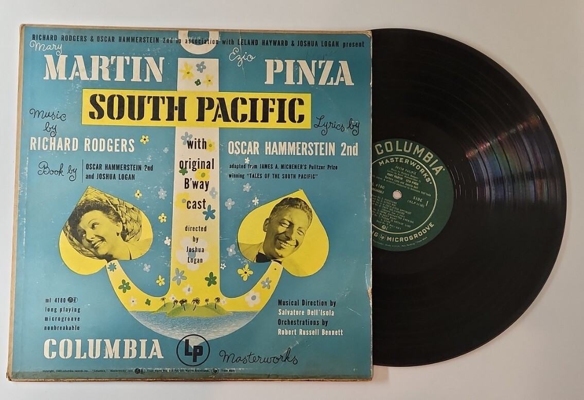 1949 Martin Pinza South Pacific Rodgers Hammerstein 12" Vinyl Record ML ...