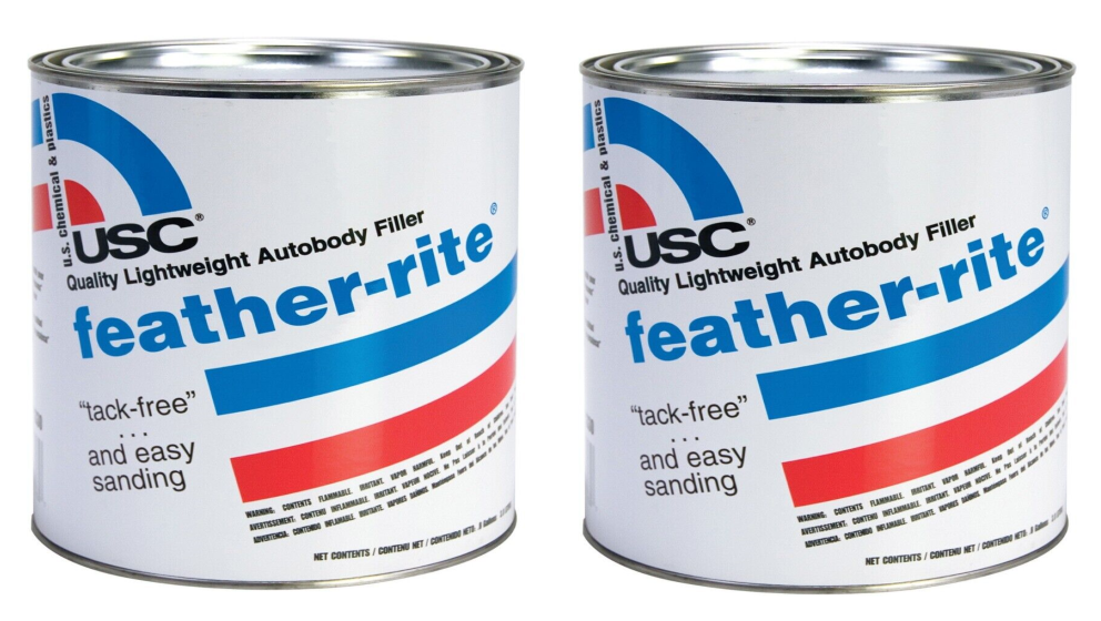 USC 21335 Feather-Rite Quality Lightweight Auto Body Filler (2 Quarts ...
