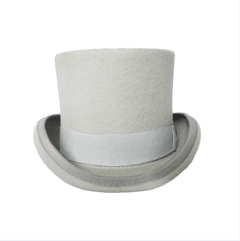 Vintage Wool Victorian Mad Hatter Top Magic Hat Gentlemen Performing ...