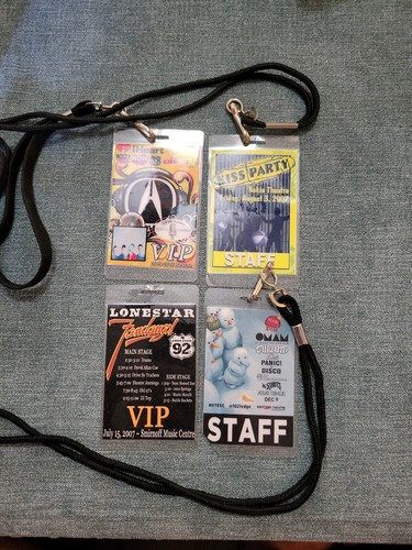 Lot Of 4 Staff VIP Convert Event Passes | eBay