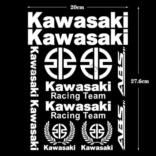 motorcycle fuel tank emblem decals reflective badge stickers H2R Ninja ...