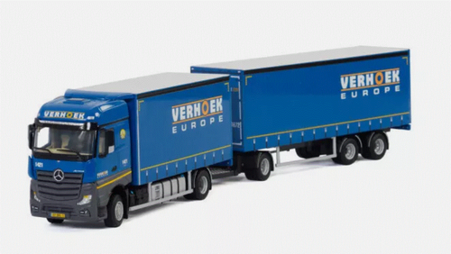 1/50 Mercedes Actros MP-4 Big Space 4x2 combi truck Verhoek Europe WSI ...