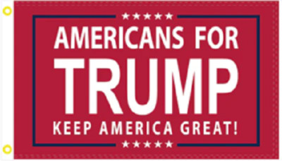 3X5 TRUMP 2024 AMERICANS FOR TRUMP KEEP AMERICA GREAT RED FLAG BANNER ...