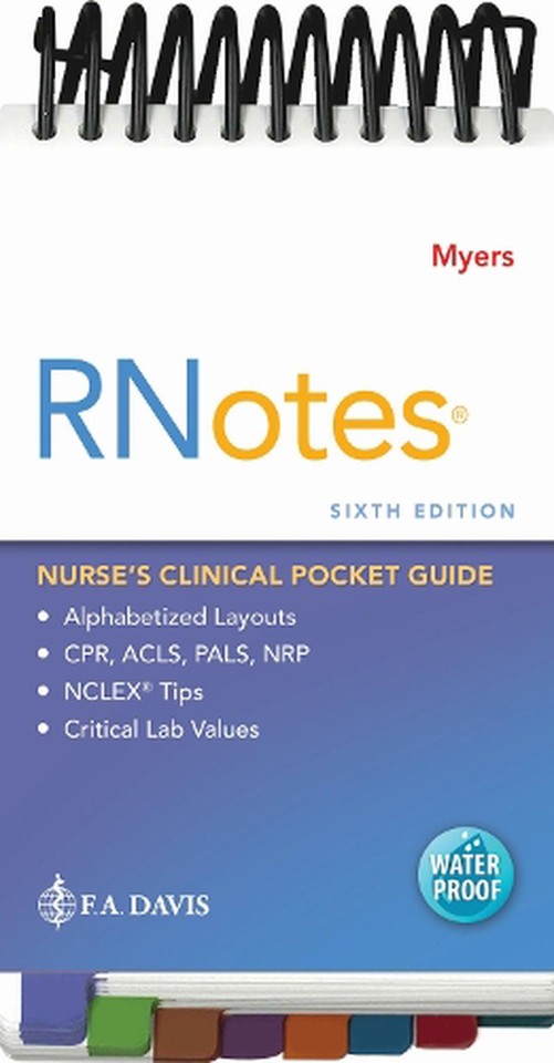 RNotes: Nurse's Clinical Pocket Guide by Ehren Myers (English) Spiral ...