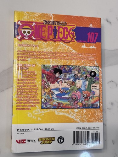 One Piece, Viz Media Vol. 107 Egghead Shonen Jump Manga | eBay