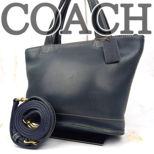 Vintage Coach 9301 Handbag Shoulder Bag Leather Dark Green 139139K ...